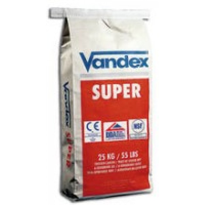 VANDEX SUPER kristalinė hidroizoliacija, 25 kg